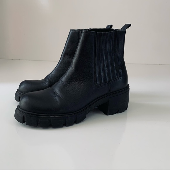 Steve Madden | Shoes | Steve Madden Rankel Leather Lug Combat Chelsea ...